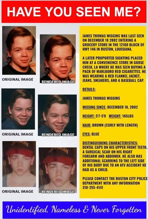 James Thomas Wiggins – Missing Since December 18, 2002 – Underground ...